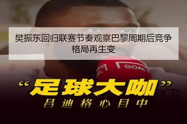 樊振东回归联赛节奏观察巴黎周期后竞争格局再生变 - 斗鱼